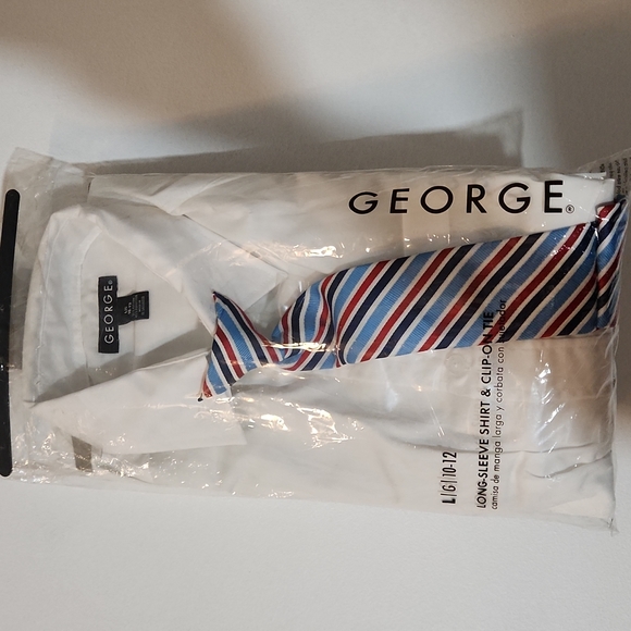 George | Shirts & Tops | New White Button Down Shirt Wtie 12 | Poshmark